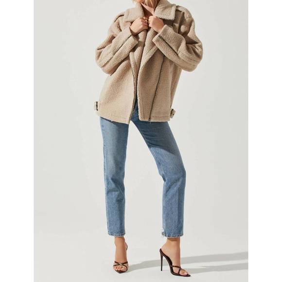 Astr | Jackets & Coats | New Astr Layne Jacket In Taupe | Poshmark